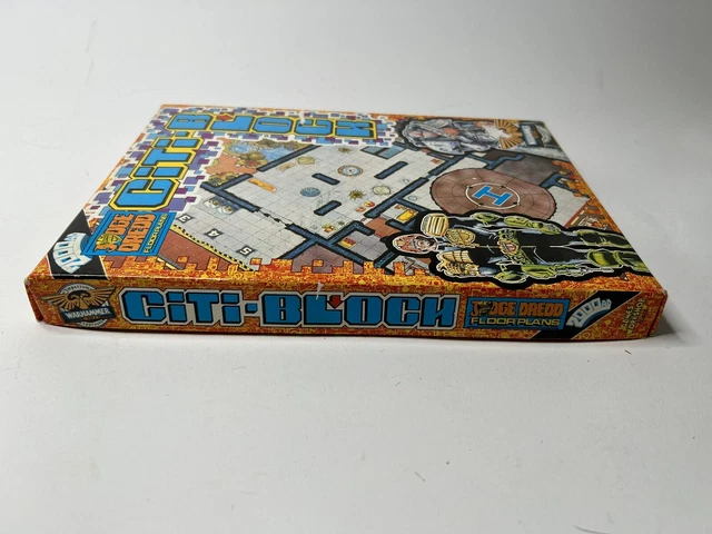 RARE WARHAMMER 40K Judge Dredd Citi-Block Floor Plans Vintage 1987 ...