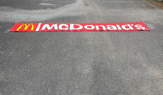 MCDONALD’S RESTAURANT PROMO Banner 14 FT Collectable McDonald's Ronald ...