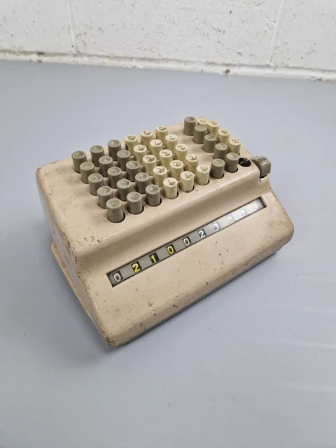 RARE VINTAGE BELL Punch Plus Adding Machine, Retro Collectable ...