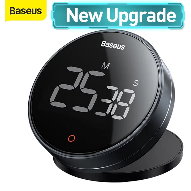 BASEUS MAGNETIC COUNTDOWN Pro Alarm Clock Kitchen Timer Cooking ...
