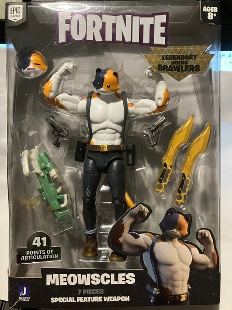 FORTNITE LEGENDARY SERIES Brawlers Meowscles Figure £50.00 - PicClick UK