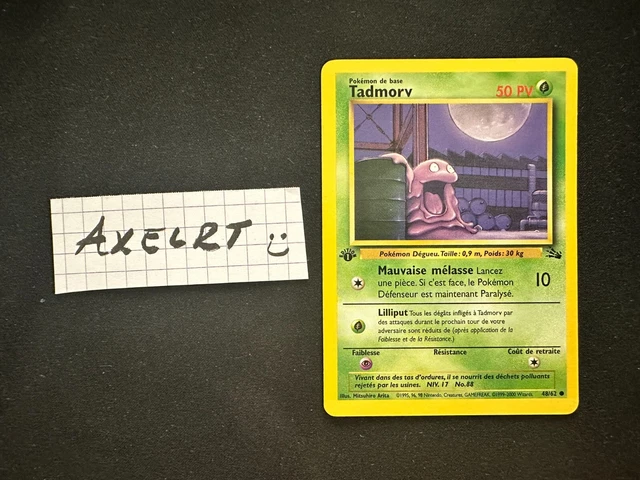 CARTE POKÉMON TADMORV 48/62 Edition 1 FR Fossile Wizards EUR 8,50 ...