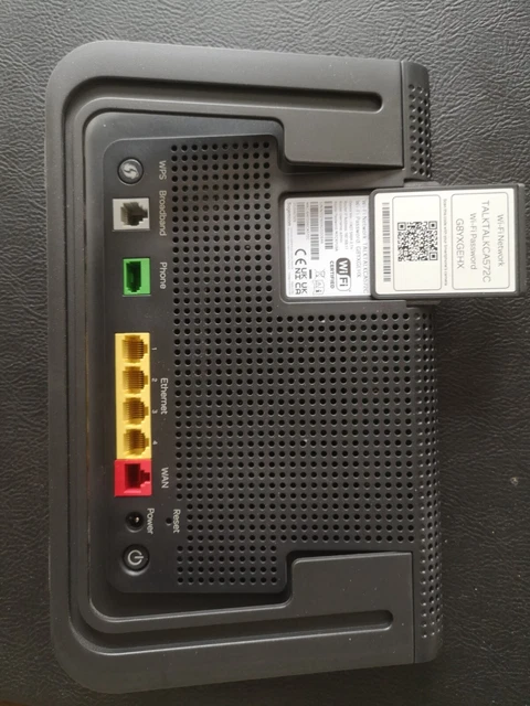 TALKTALK WIFI HUB Wireless Super Router Sagemcom FAST 5364-2-T4 Dual ...