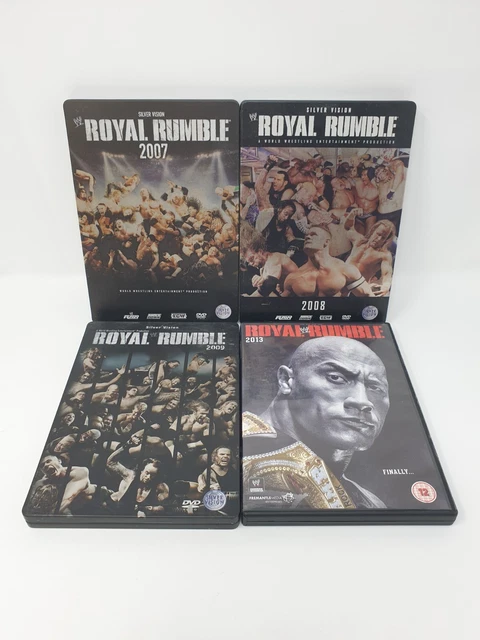 WWE WRESTLING ROYAL Rumble DVD Bundle Lot x4 2007 2008 2009 2013 Silver ...