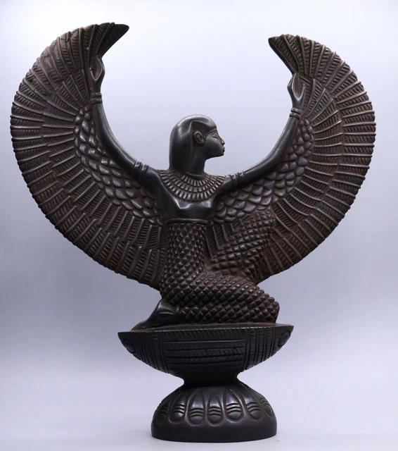 RARE ANCIENT EGYPTIAN Antiques Egyptian Statue Goddess Isis Winged ...