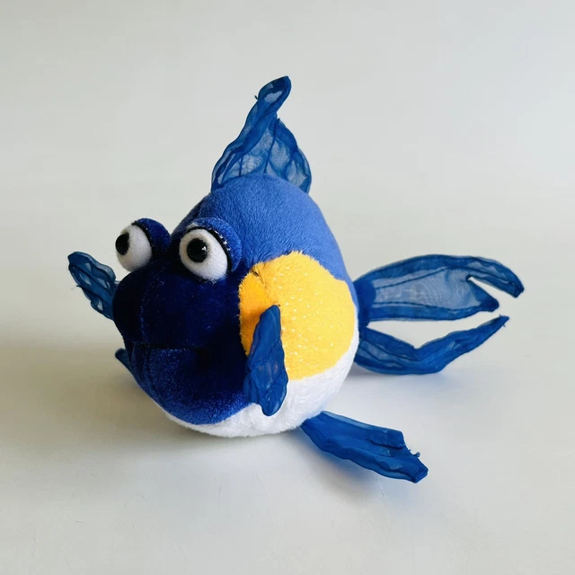 GANZ WEBKINZ HS512 Lil Kinz Purple Goldfish Fish Soft Toy Cuddly Plush ...