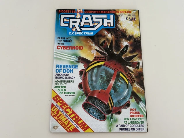 CRASH ZX SPECTRUM Magazine Issue 51 April 1988 122 Pages Original ...
