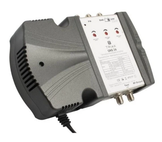 TRIAX GNS 34 Amplificatore Terrestre Multirange DVB-T/T2, DAB, FM EUR ...