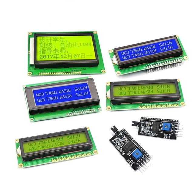GRAPHIC LCD MODULE IIC I2C Display Screen 1602A 2004A Blue Green ...