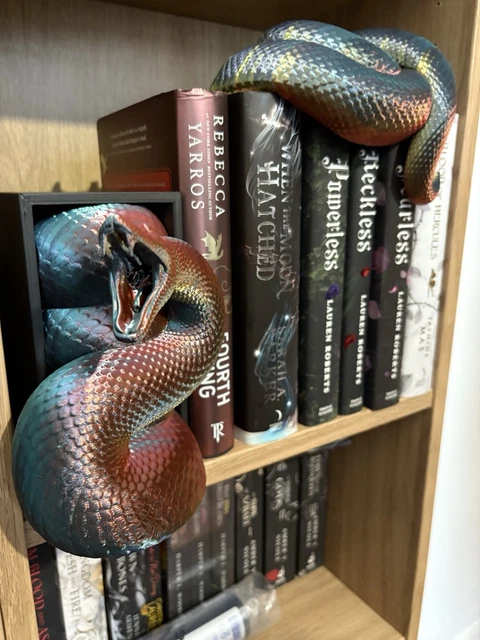 4 WAY COLOUR Emerging basilisk Snake Book Nook/ Bookend. Insp By Harry ...