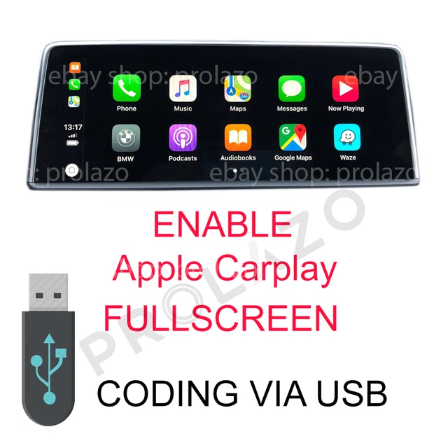 BMW EVO CARPLAY activation plein écran + VIM + mise en miroir d'écran Android via USB WW EUR 36 ...
