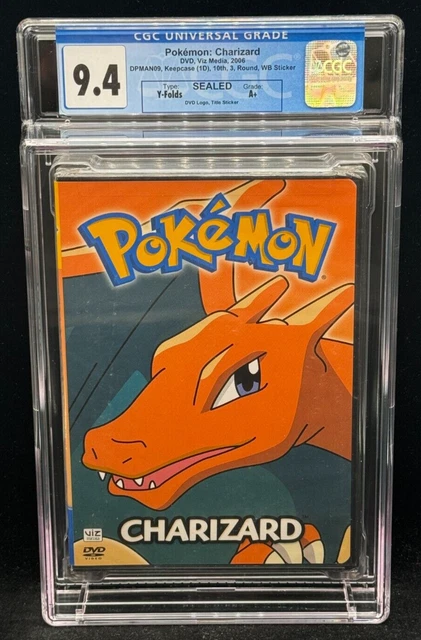 POKEMON 10TH ANNIVERSARY Vol 3 Charizard DVD Viz Warner Sealed New CGC ...