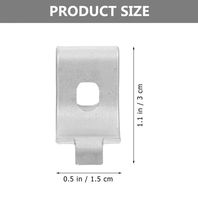 HEAVY DUTY METAL Cabinet Shelf Clips Pack of 50 Stainless Steel Shelf ...