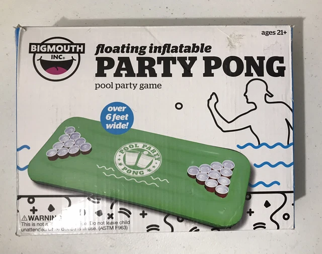 BEER PONG POOL Float Swim Water Raft Inflatable Table Adult Party Game ...