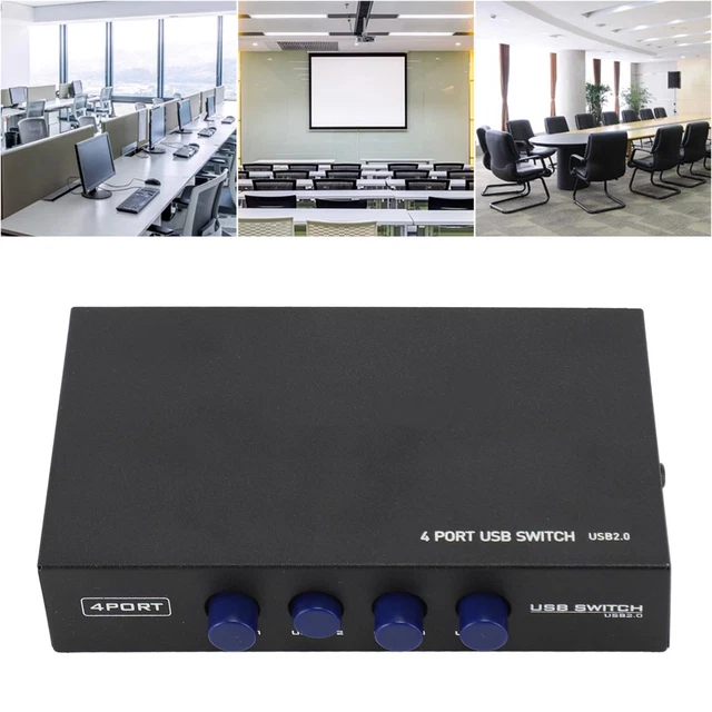 USB SHARING MANUAL Switch Box USB 2.0 To USB B 4 Port Share Switcher ...