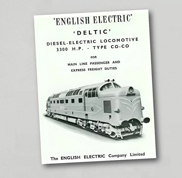 FRIDGE MAGNET BR Prototype DELTIC Diesel locomotive advert British ...