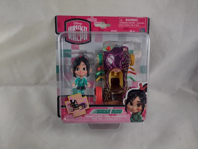 WRECK-IT-RALPH SUGAR RUSH Vanellope Von Schweetz Candy Cart Vehicle And ...