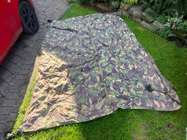 BRITISH ARMY OLD DPM PONCHO USED OLD SCHOOL WITH PARA CORD EUR 28,82 ...
