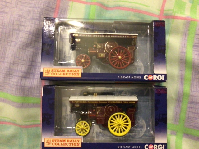CORGI DIECAST MODEL Burrell Showmans Steam Engine x2. "Steam Rally ...