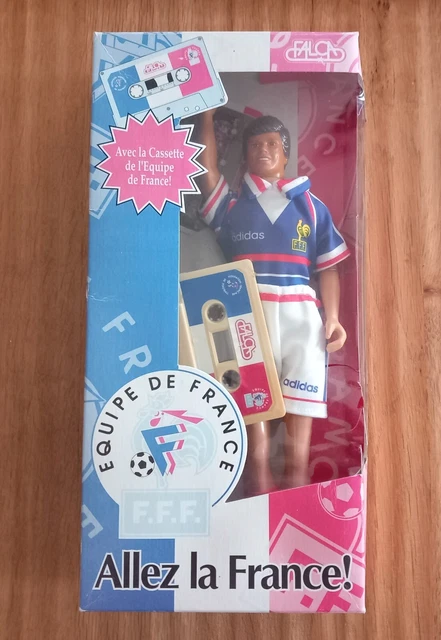 POUPÉE MANNEQUIN EQUIPE de France 98 FFF Falca + cassette audio avec ...