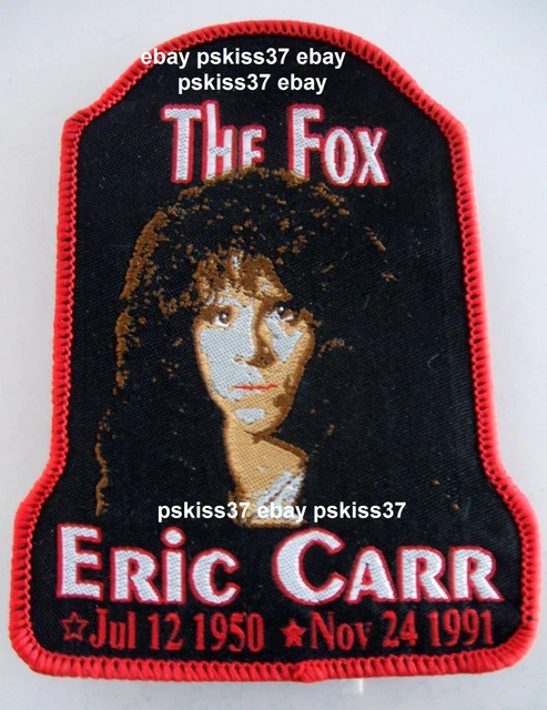 KISS ERIC CARR THE FOX 1950 - 1991 Commemorative Woven Patch Crazy Nights HITS £4.99 - PicClick UK