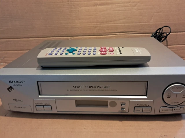 SHARP VC-M304 VHS VCR VHS Video PLAYER CASSETTE REMOTE SERVICED £109.99 ...