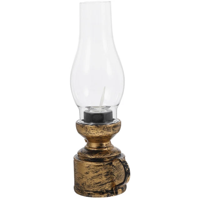 VINTAGE TABLE KEROSENE Lamp for New Year Decor Retro Simulation ...