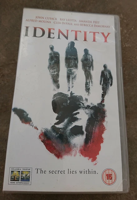 **IDENTITY** JOHN CUSACK, Ray Liotta, Rebecca De Mornay - PAL VHS/Video ...