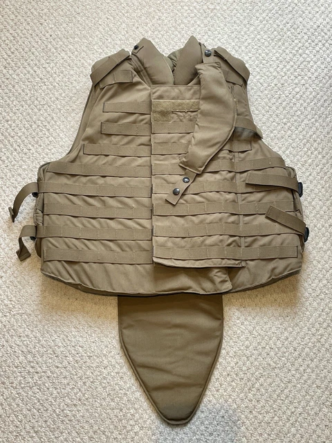USMC UNICOR INTERCEPTOR OTV Coyote Brown complete w/soft armour | Size Large £500.00 - PicClick UK