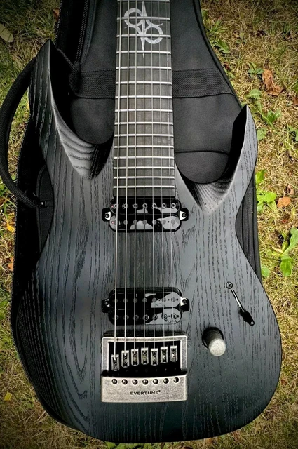 SOLAR GUITARS A.1.7 Black Open Pore, upgraded With Bare Knuckle pickups ...