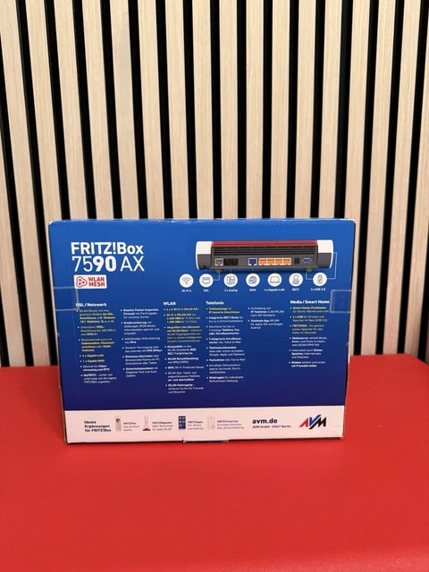 AVM FRITZ!BOX 7590 AX v2 mit Wi-Fi 6 Art.-Nr. 2000 2998 OVP Neu ...