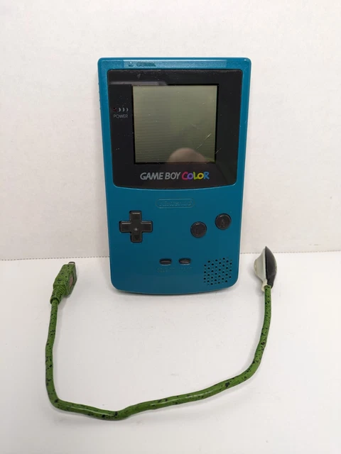 NINTENDO GAMEBOY COLOR 1998 CGB-001 Teal Blue Handheld Console Tested ...