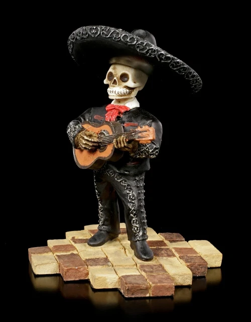 SKELETT FIGUR - Mariachi Band Gitarre - Gothic Untoter Musiker ...