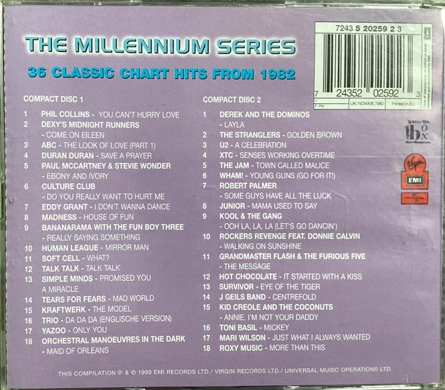 VARIOUS - NOW That's What I Call Music! 1982 (Millennium Series)~2xCD ...