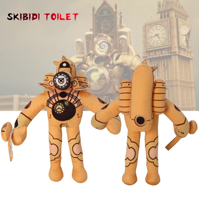 SKIBIDI TOILET PLUSH Super Combo King Of Clocks Pp Cotton Stuffed Toy ...