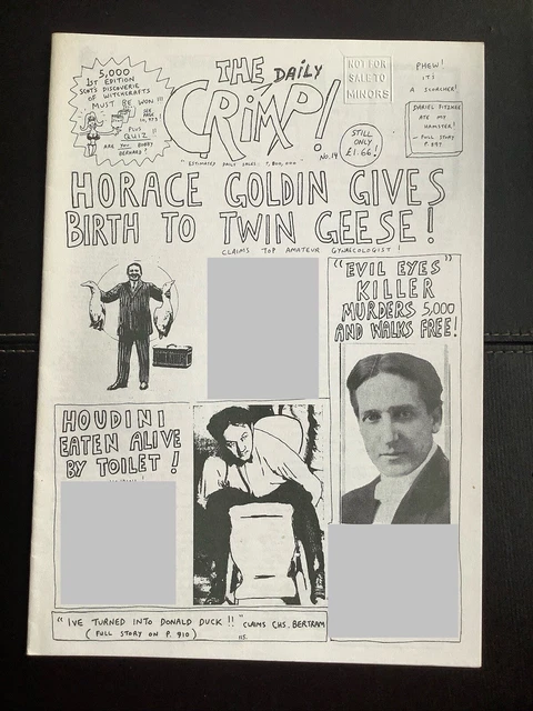 RARE ORIGINAL JERRY Sadowitz The Crimp Magazine Issue 14 Card Magic ...