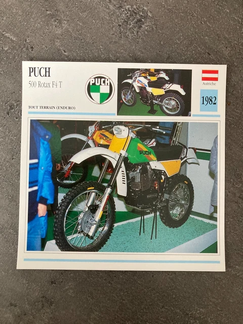 Carte Fiche Moto Collection Atlas Puch 500 Rotax F4 T Eur 2 50