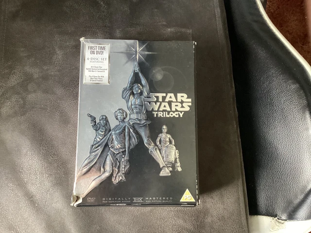 STAR WARS THE Original Trilogy 4-Disc DVD Boxset w/ Bonus DVD £25.00 - PicClick UK