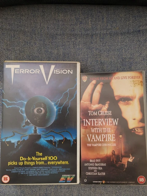 HORROR VHS TAPES X 2 ex rental big box TerrorVision + Interview with ...