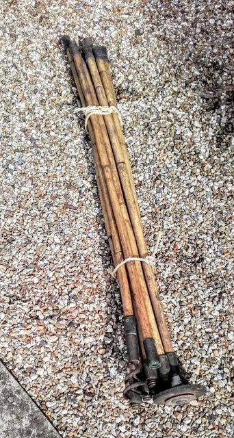 VINTAGE BAMBOO DRAIN/CHIMNEY sweep rods £15.00 - PicClick UK
