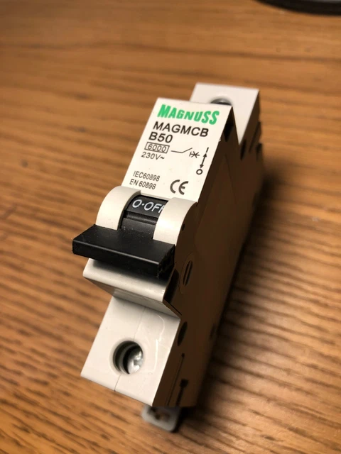 MAGNUSS B50 MCB MAGNUSS 50 AMP MCB 50A B50 MAGMCB 6kA NEW £19.95 ...