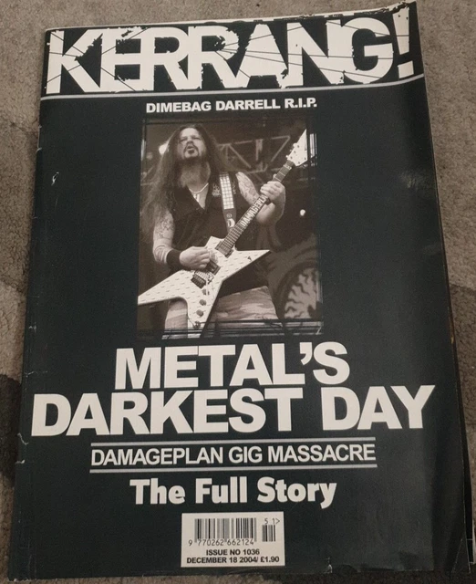 KERRANG MAGAZINE ISSUE 1036 - Dimebag Darrell RIP Pantera - Damageplan ...