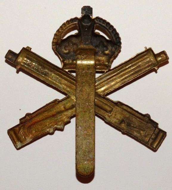 BRITISH MILITARY CAP BADGES, The Machine Gun Corps Brass Cap Badge WWI ...