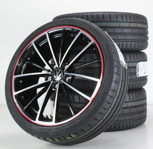 VW GOLF 8 Gti GTD & R Summer Wheels Conti 19 Inch Rims Scottsdale ...