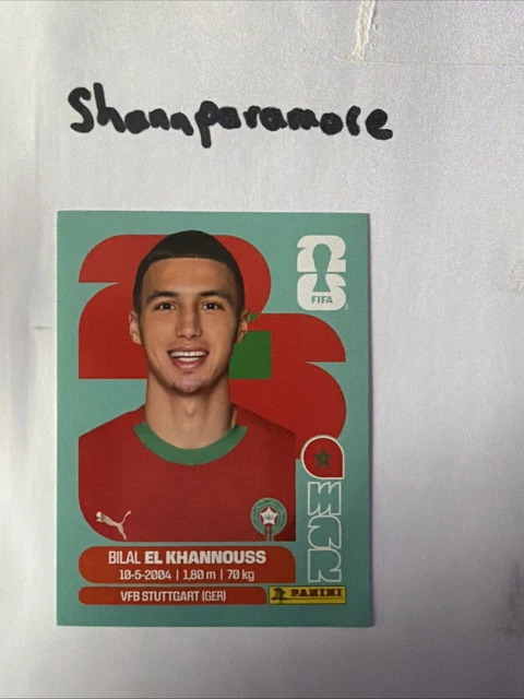 PANINI WORLD CUP 2026 Sticker Morocco #14 - Bilal El Khannouss £1.17 ...