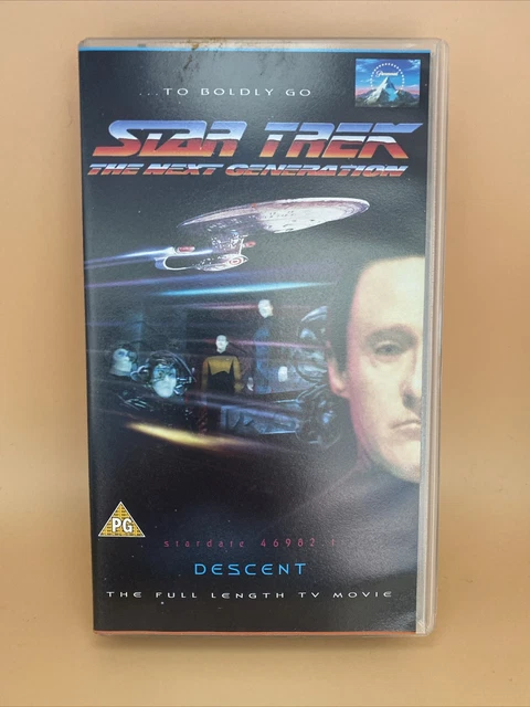 STAR TREK THE Next Generation VHS Descent - Longueur TV Film EUR 2,97 ...