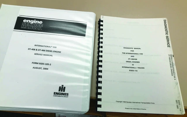 INTERNATIONAL NAVISTAR 530-DT408-DT466 Engine Service and Diagnostic ...
