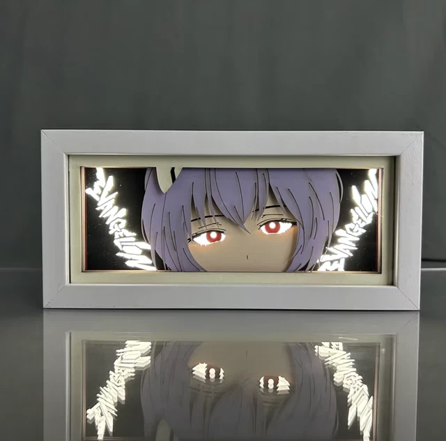 KAWORU NAGISA LED Paper Light Box Neon Genesis Evangelion Anime Shadow ...