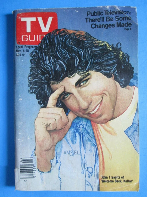 TV GUIDE 1978 November 4-10 Welcome Back Kotter Public Television ...