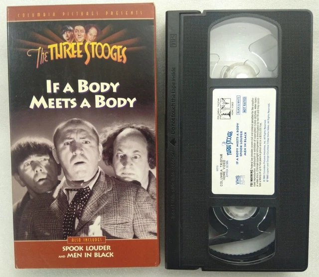 VHS THE THREE Stooges - If A Body Meets A Body (VHS, 1994, Closed Captioned) £10.62 - PicClick UK